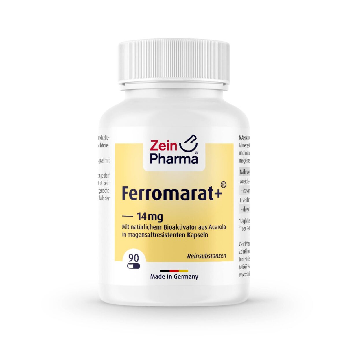 Ferro Fumarato 14mg (90 cápsulas) – Nutrypharma