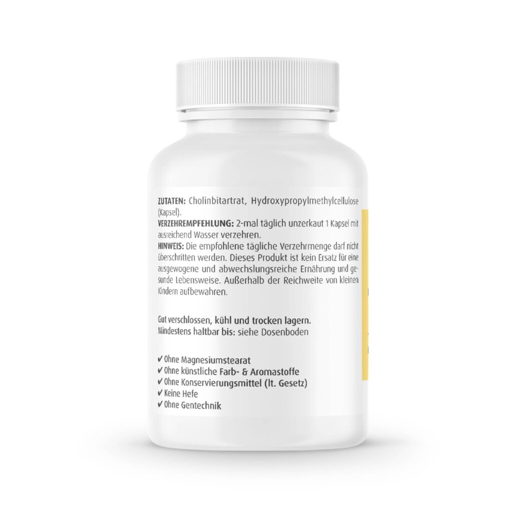 Colina 600mg (60 cápsulas) – Nutrypharma