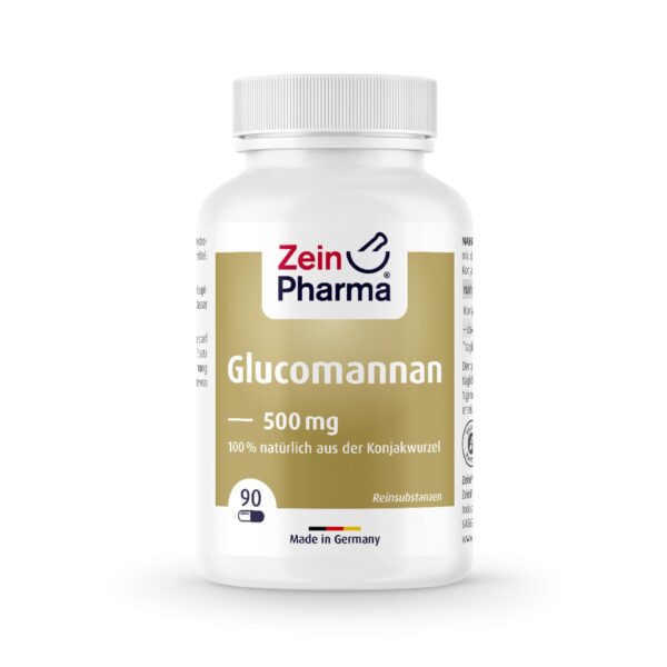 Glucomanano 500mg (90 cápsulas) – Nutrypharma