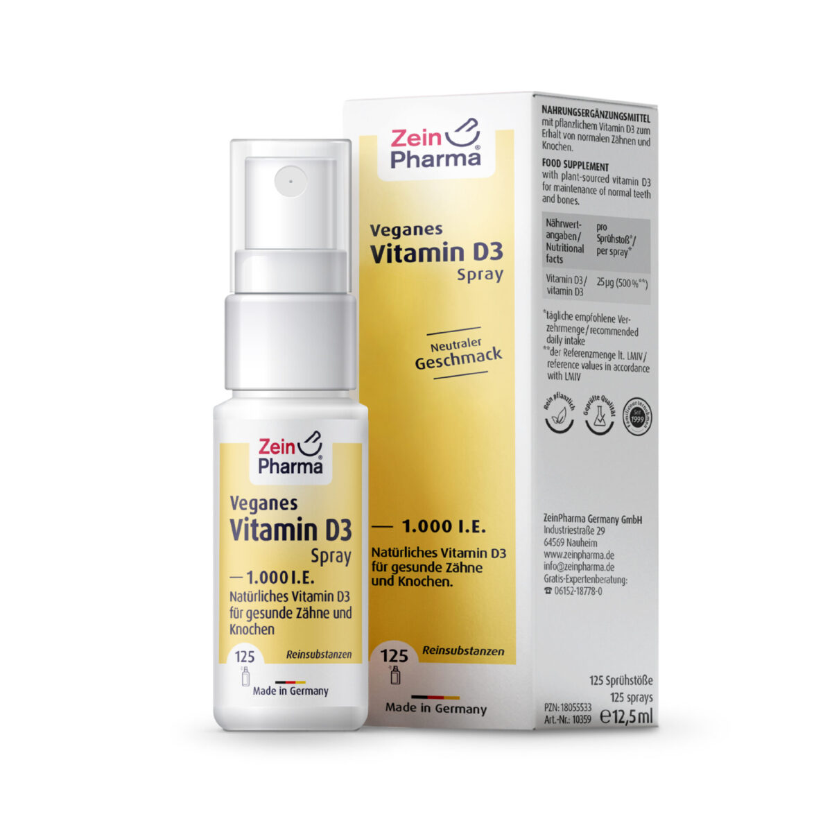 Vitamina D3 1000 U.I. 25ml Vegan (Spray) – Nutrypharma